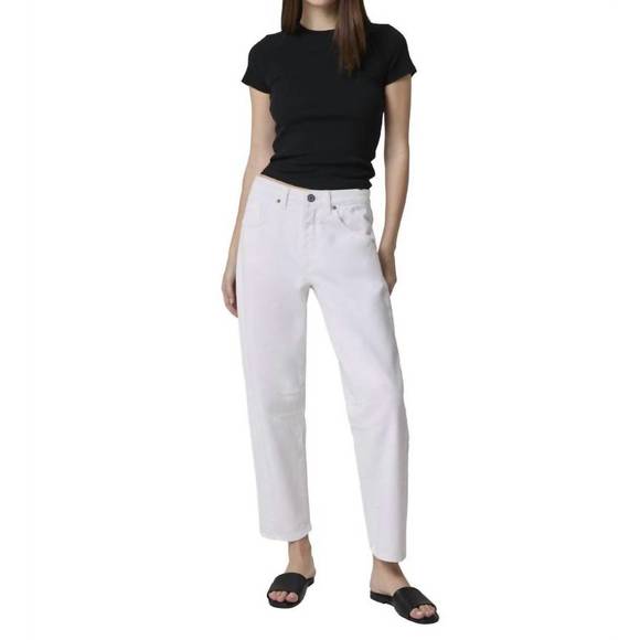 Edyson | Jeans | New Edyson Jack Barrel Leg Regular Hem Jeans In Optic ...